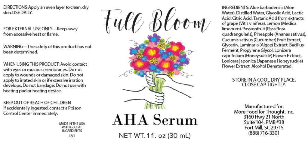 AHA Serum – Saving Dinner